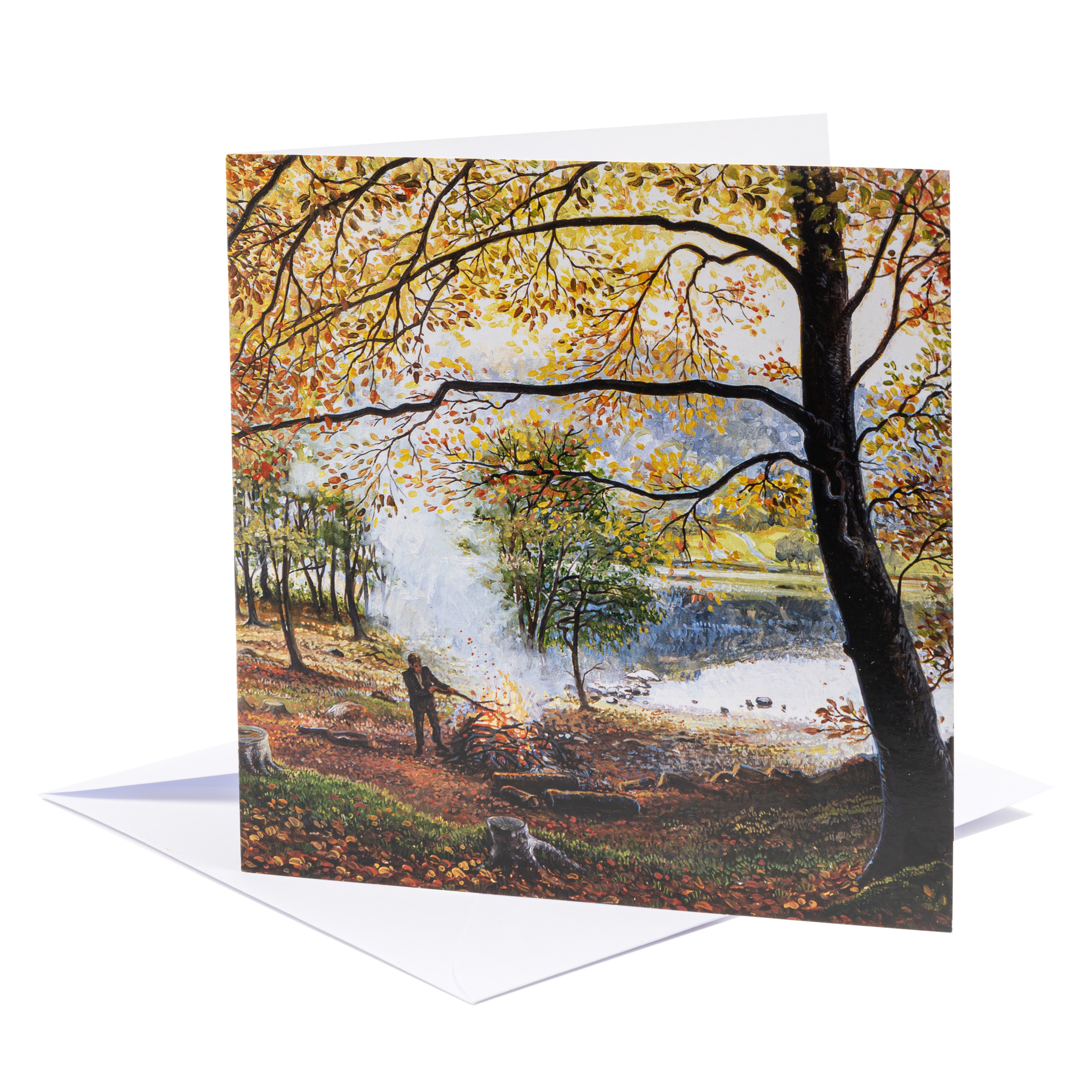 'Autumn Bonfire' Greetings Card | Grasmere Gingerbread