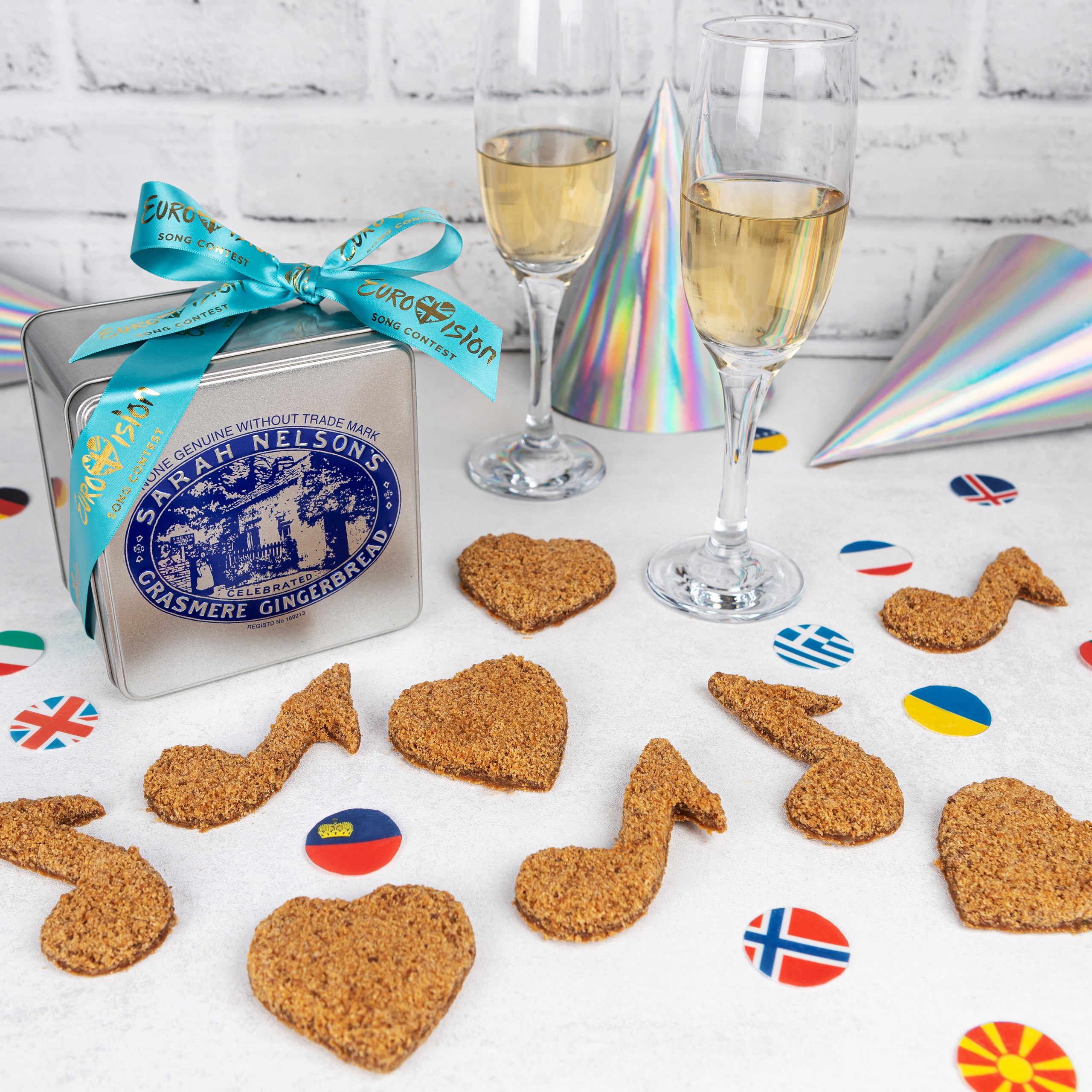 Sarah Nelson's Euphoric Eurovision Tin | Grasmere Gingerbread